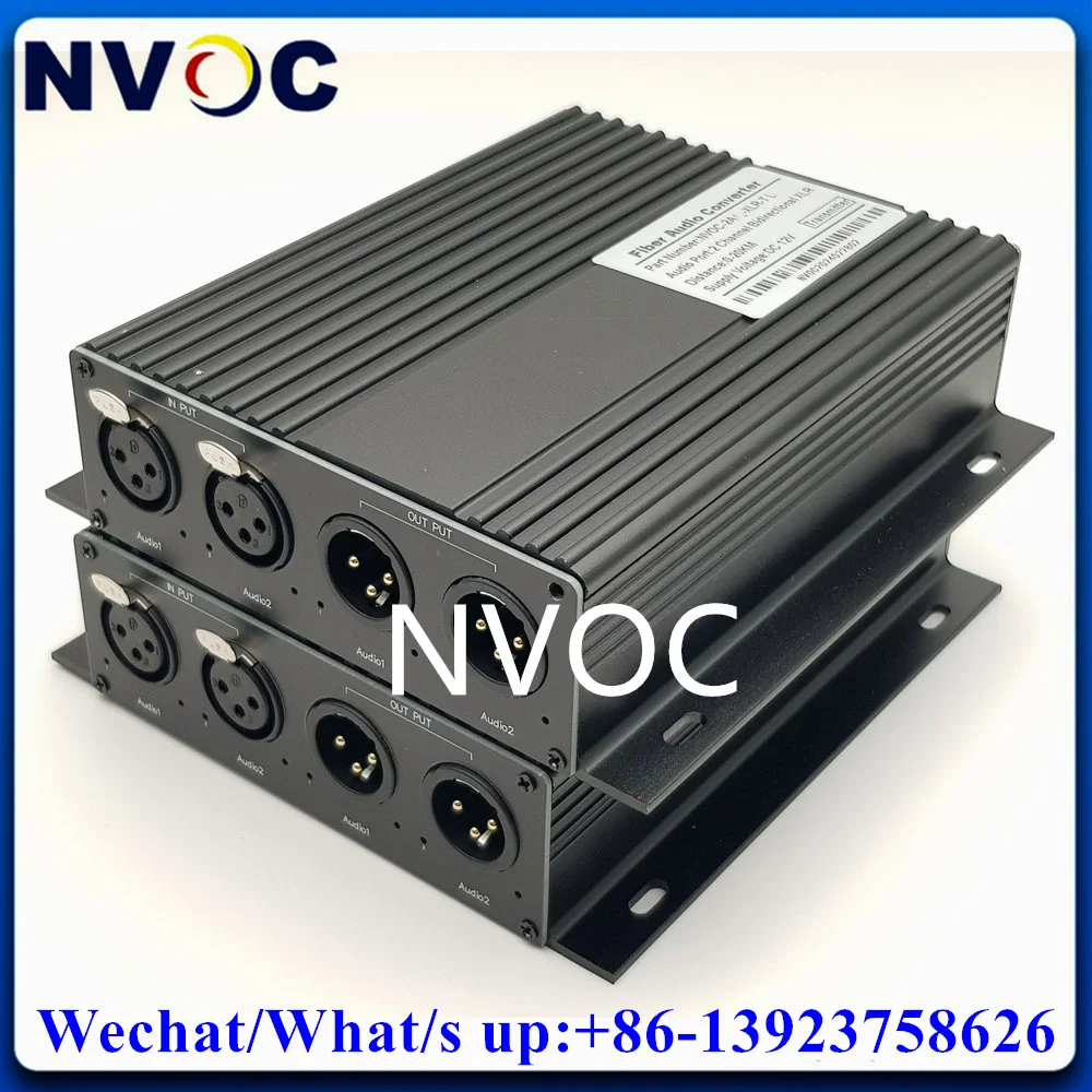 2Ch-Bidi-XLR-Mircophone-Balanced-3Pin-Audio-Over-ST-FC-LC-SC-Connector ...