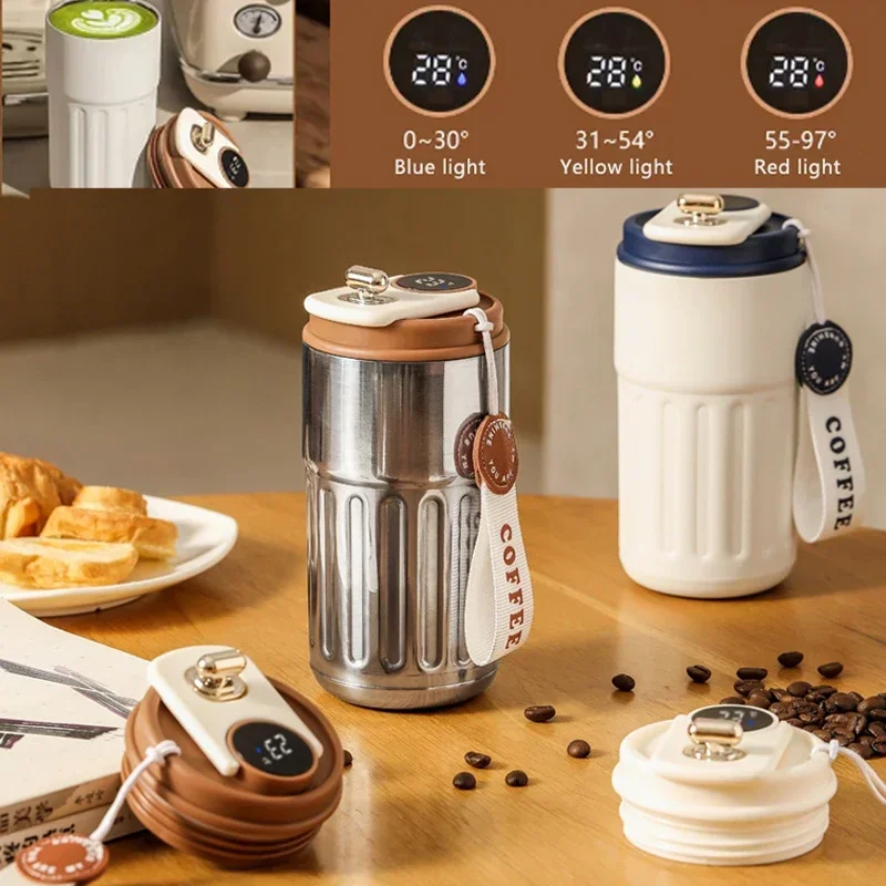 Smart-Thermos-Bottle-LED-Temperature-Display-Coffee-Cup-316-Stainless ...