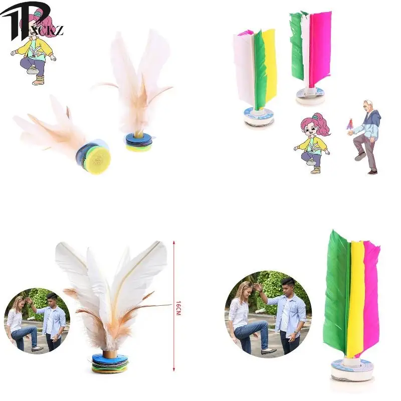 Feather Shuttlecock Colorful Outdoor Kick Shuttlecocks White Goose ...