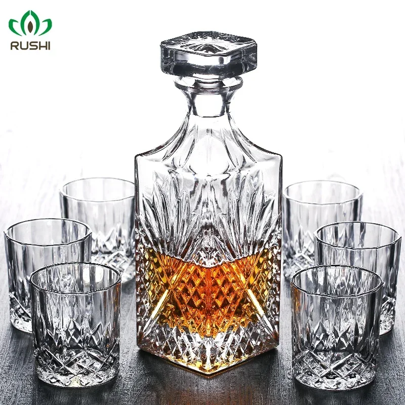 Creative Large Crystal Wine Glasses Set Modern Whiskey Luxury Cocktail ...