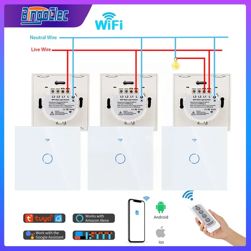 Intermediate-Stair-Switch-WiFi-Smart-Switch-Glass-Wall-Touch-Switches ...