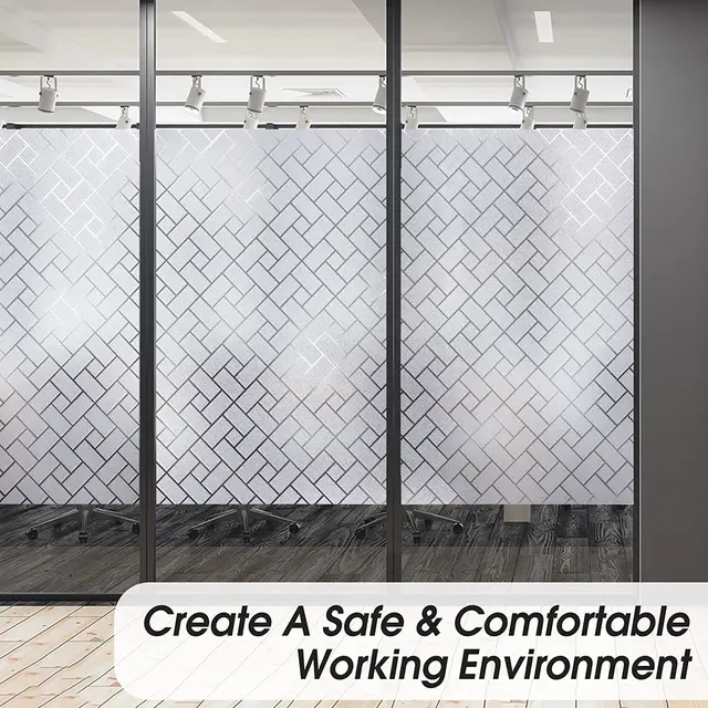 Window Privacy Film Frosted Glass Window Film Sun Blocking Window Film ...