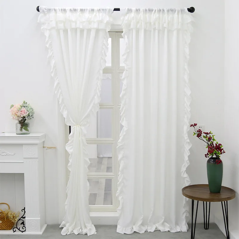 Velvet-French-white-gauze-light-transmission-window-screen-balcony ...