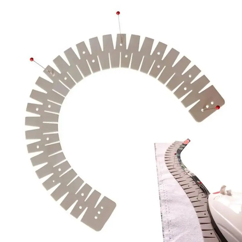 Hot Hem Ruler Flexible Silicone Curve Scale Hemming Tool Heat Resistant ...