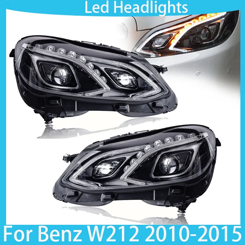 Car-Headlights-For-Mercedes-Benz-E-CLASS-W212-2010-2015-LED-Head-Lamp ...