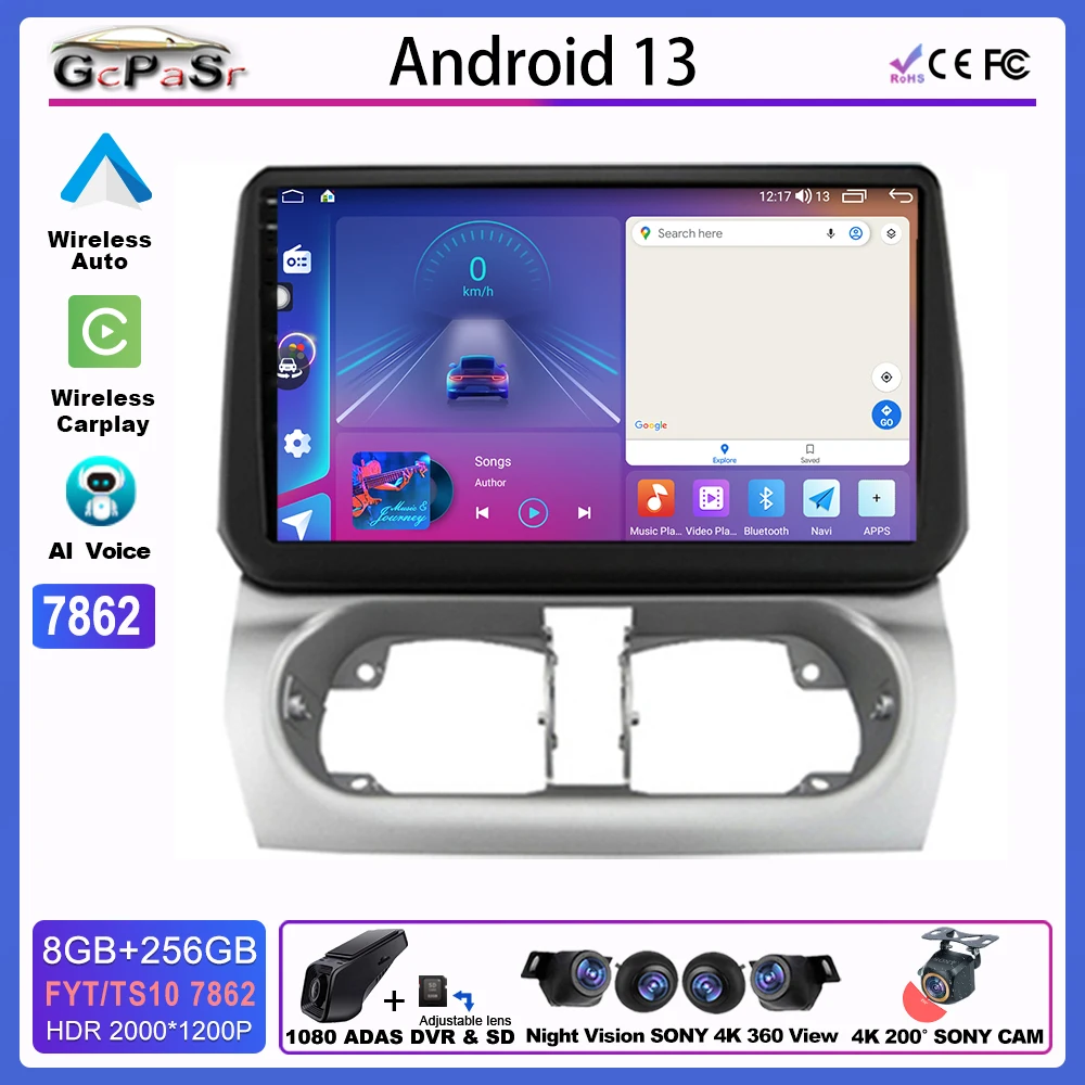 Car-Radio-Carplay-Android-13-Para-Opel-Combo-Corsa-Tigra-2001-2009-2010 ...