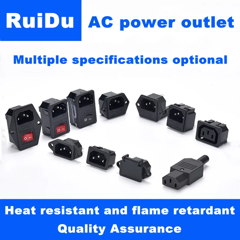 Three-Core-Black-Iec320-C13-C14-Ac-Power-Panel-Socket-Pdu-Ups-Socket ...