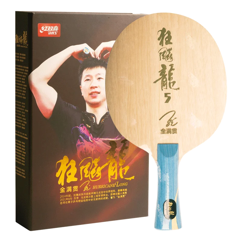 Dhs Tafeltennis Racket Golden Ma Lange Hurricane Lange 5 Ping Pong ...