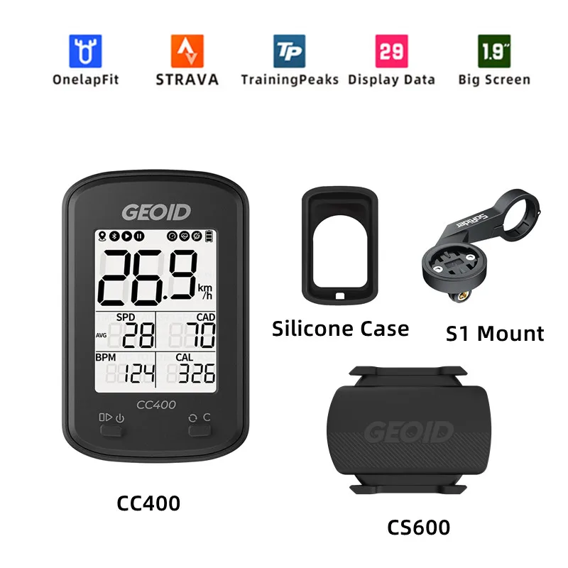 Geoid Cc400 Bike Gps Computer Bike Smart Computer Speedometer Wireless