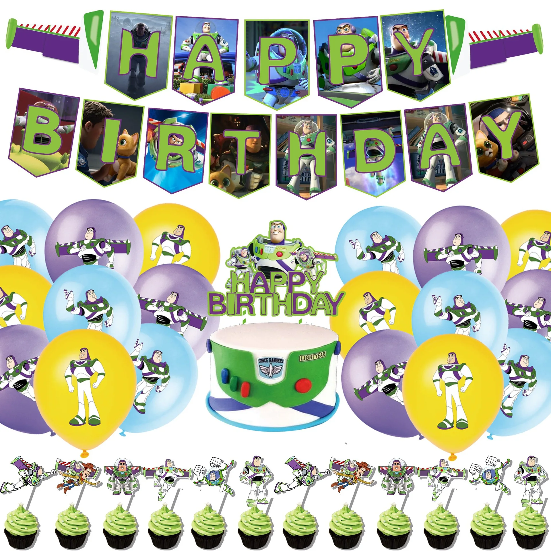 Buzz Lightyear Cupcake Toppers