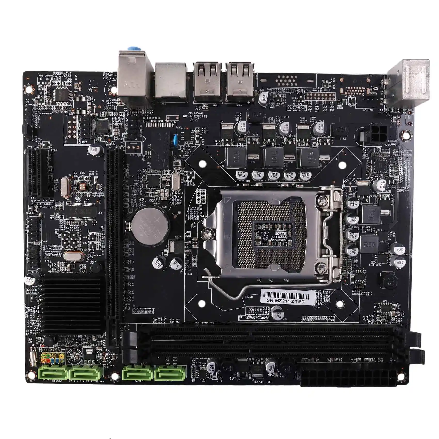 Pe-as-CPU-Gaming-Motherboard-LGA-1156-Chip-Inter-P55-Mem-ria-DDR3 ...