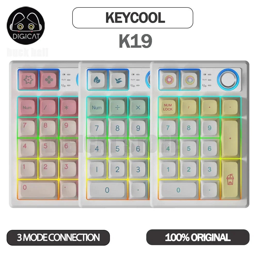 Keycool-K19-Keypad-3Mode-USB-2-4G-Bluetooth-Wireless-Keyboards-19Keys ...