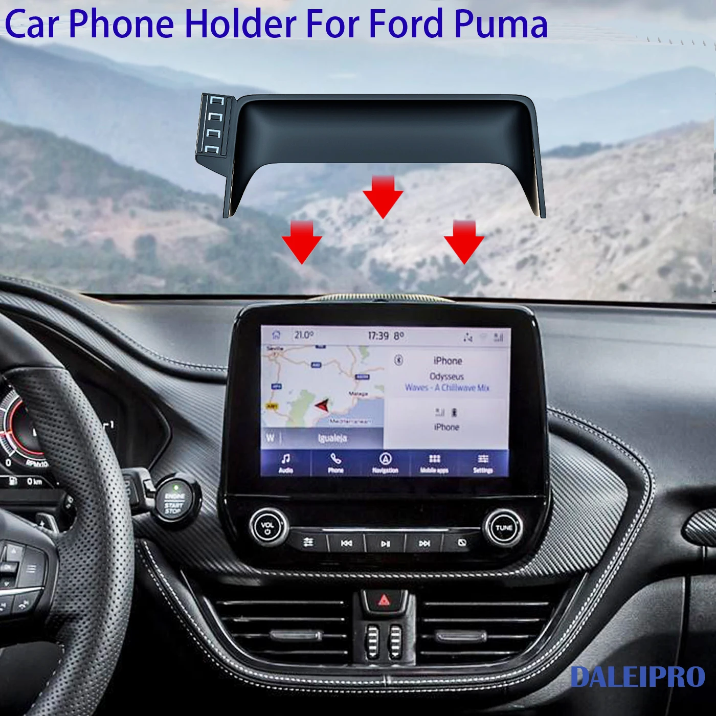 Car-Phone-Holder-For-Ford-Puma-Screen-Panel-Fixed-Base-Navigation ...