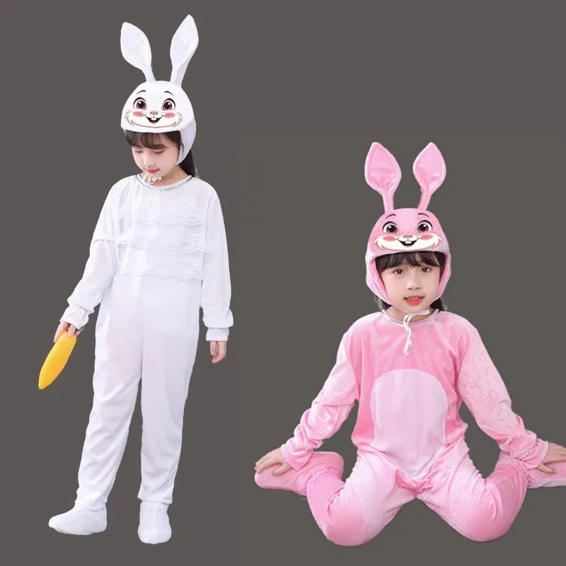 Halloween children boy girl Animals cute rabbit costume school role ...