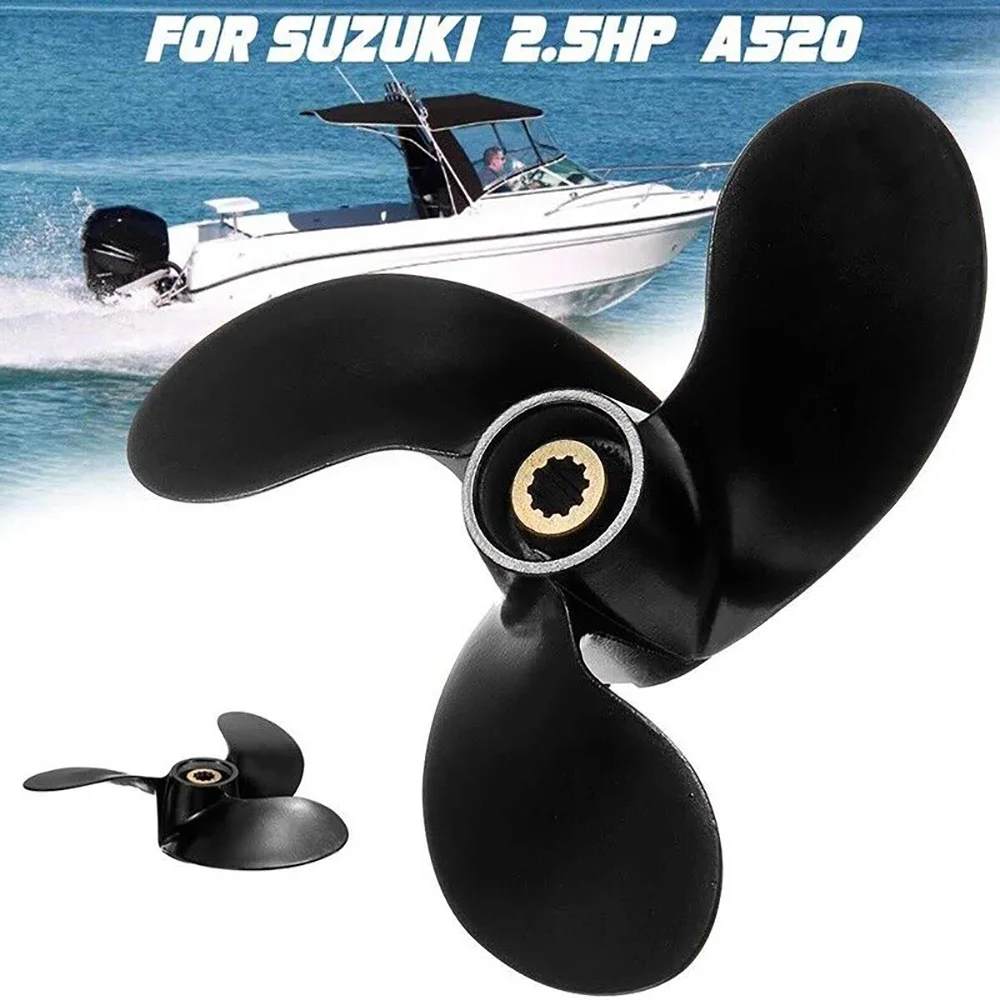 Trolling Motor Prop Aluminum Propeller For Suzuki 2.5hp Outboard Motors ...
