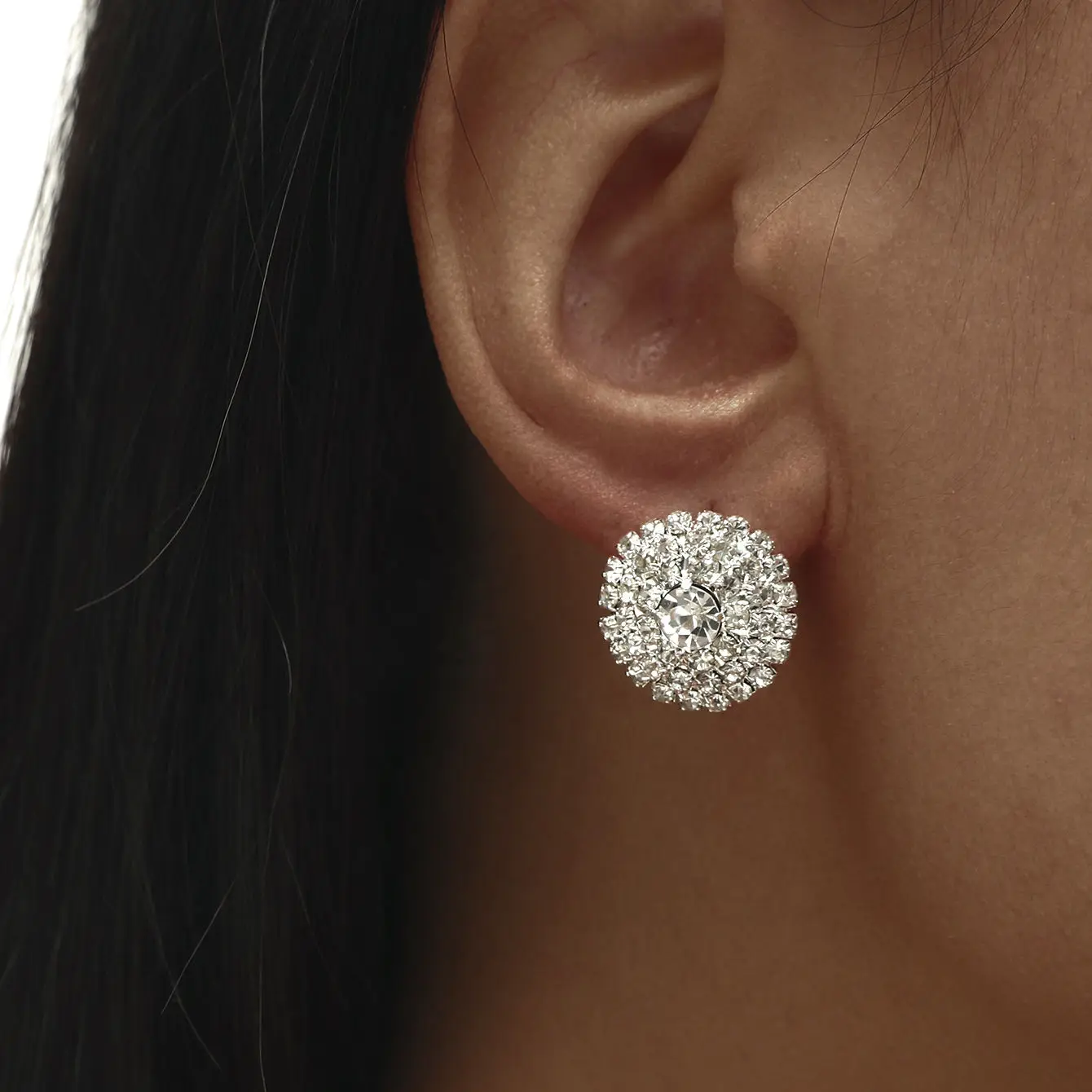 Wedding Big Earrings Bride | Earrings Women Big Rhinestones | Statement ...