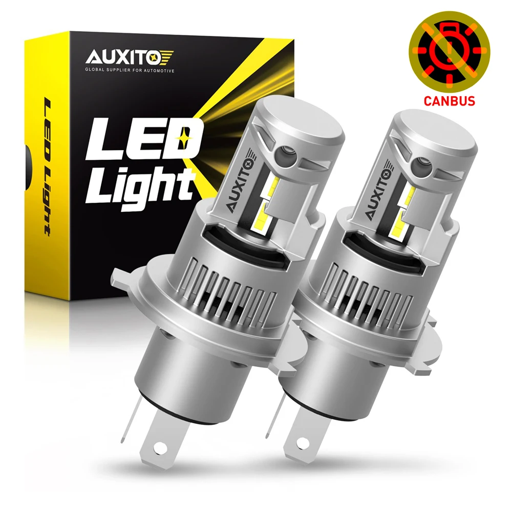 AUXITO-2Pcs-100W-H4-LED-Canbus-20000LM-Super-Bright-Headlamp-Turbo-LED ...