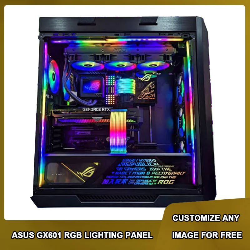 ROG Panel de iluminación RGB GX601, carcasa personalizable Strix Helios ...