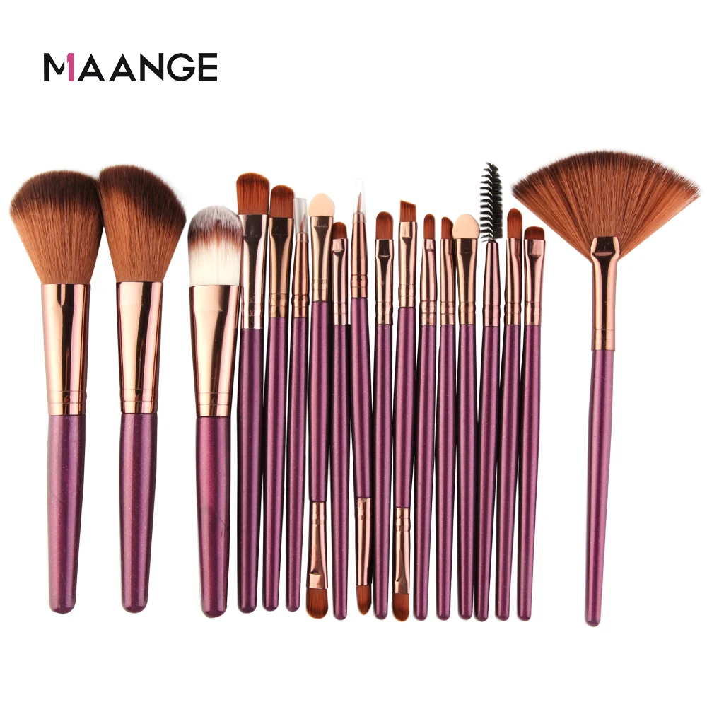 MAANGE 6/15/18/20Pcs Set di strumenti per pennelli per trucco polvere ...
