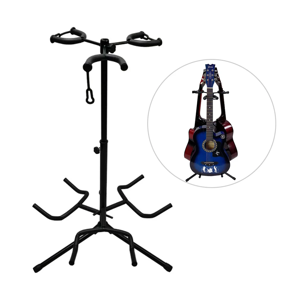 Adjustable-Multi-Guitar-Stand-3-Holders-String-Instrument-Floor-Tripod ...