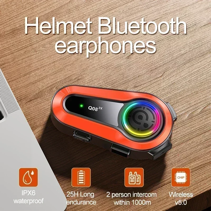 Q08-2x-Motorcycle-Helmet-Bluetooth-Headset-BT-5-3-Waterproof-IPX6-Moto ...