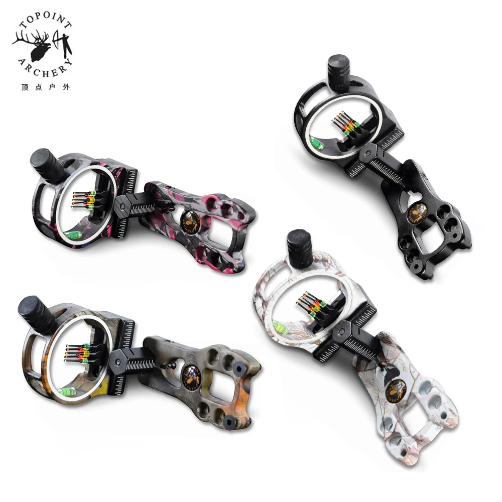 Topoint TP1550 Compoundbogen 5-poliges Visier mit LED-Licht 0,029 Zoll ...