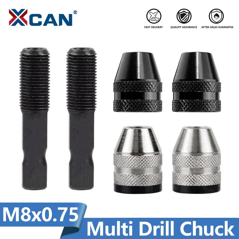 Xcan Drill Chuck M8x0.75 Multi Drill Chuck Keyless With 6.35mm Hex ...