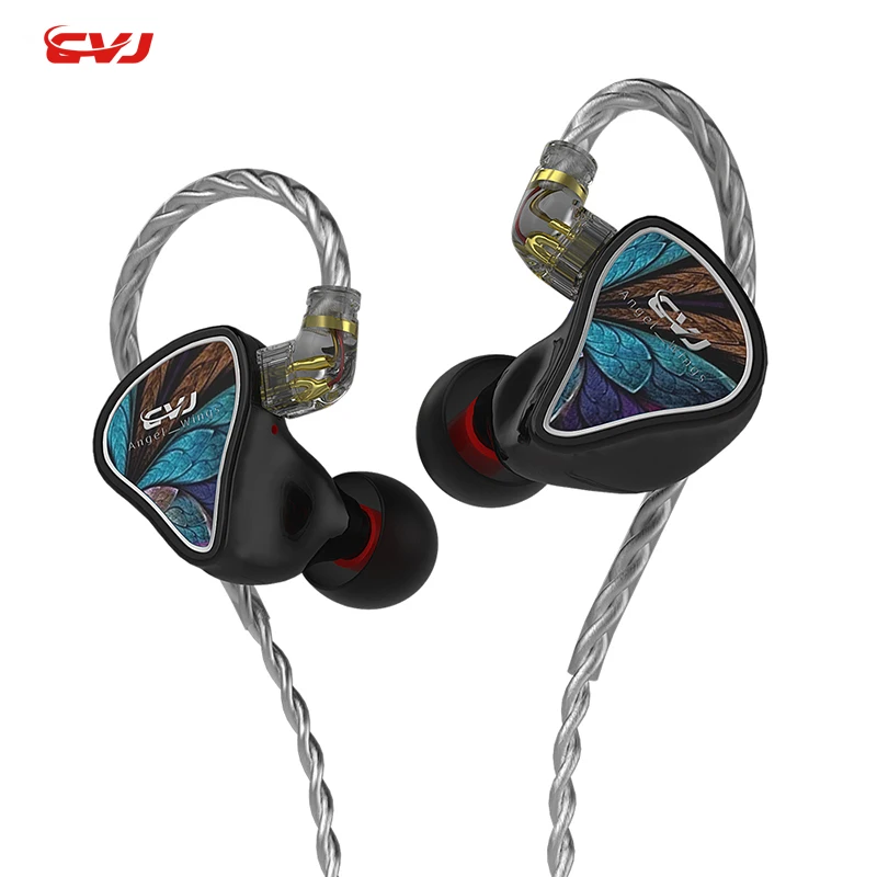 CVJ Angel Wings Wired Headphone 3.5mm Plug IEM Headset Sports Running ...
