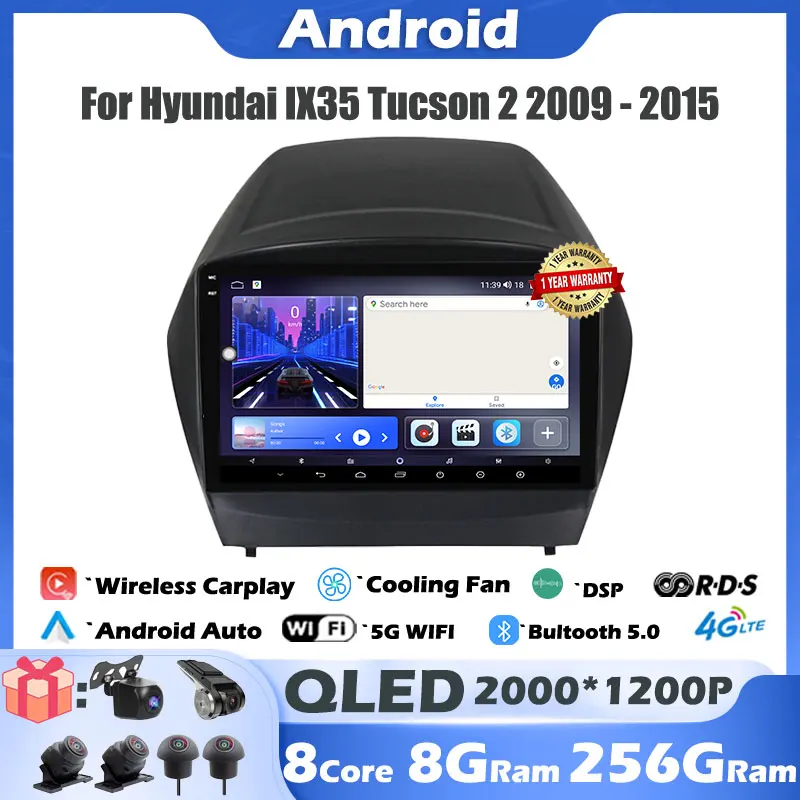 Android-14-Touch-Screen-For-Hyundai-IX35-Tucson-2-2009-2015-Car-Radio-Multimedia-Player ...