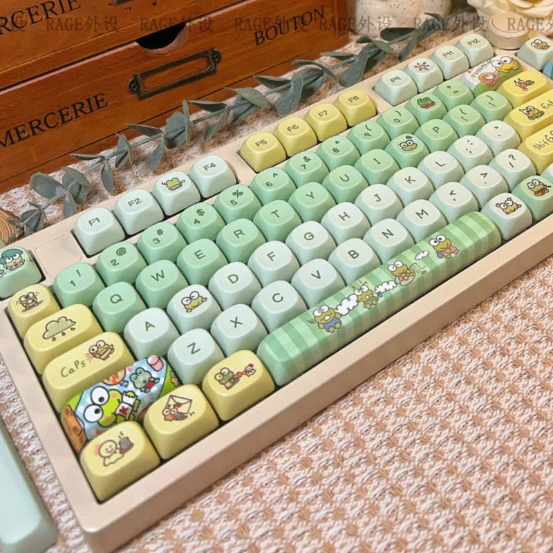 MOA-137-Keys-Cartoon-Frog-Theme-Keycap-Set-PBT-Mechanical-Gaming ...