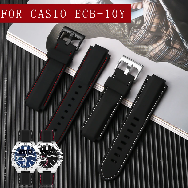 modified strap for Casio edifice ECB 10YD watch strap men's waterproof ...