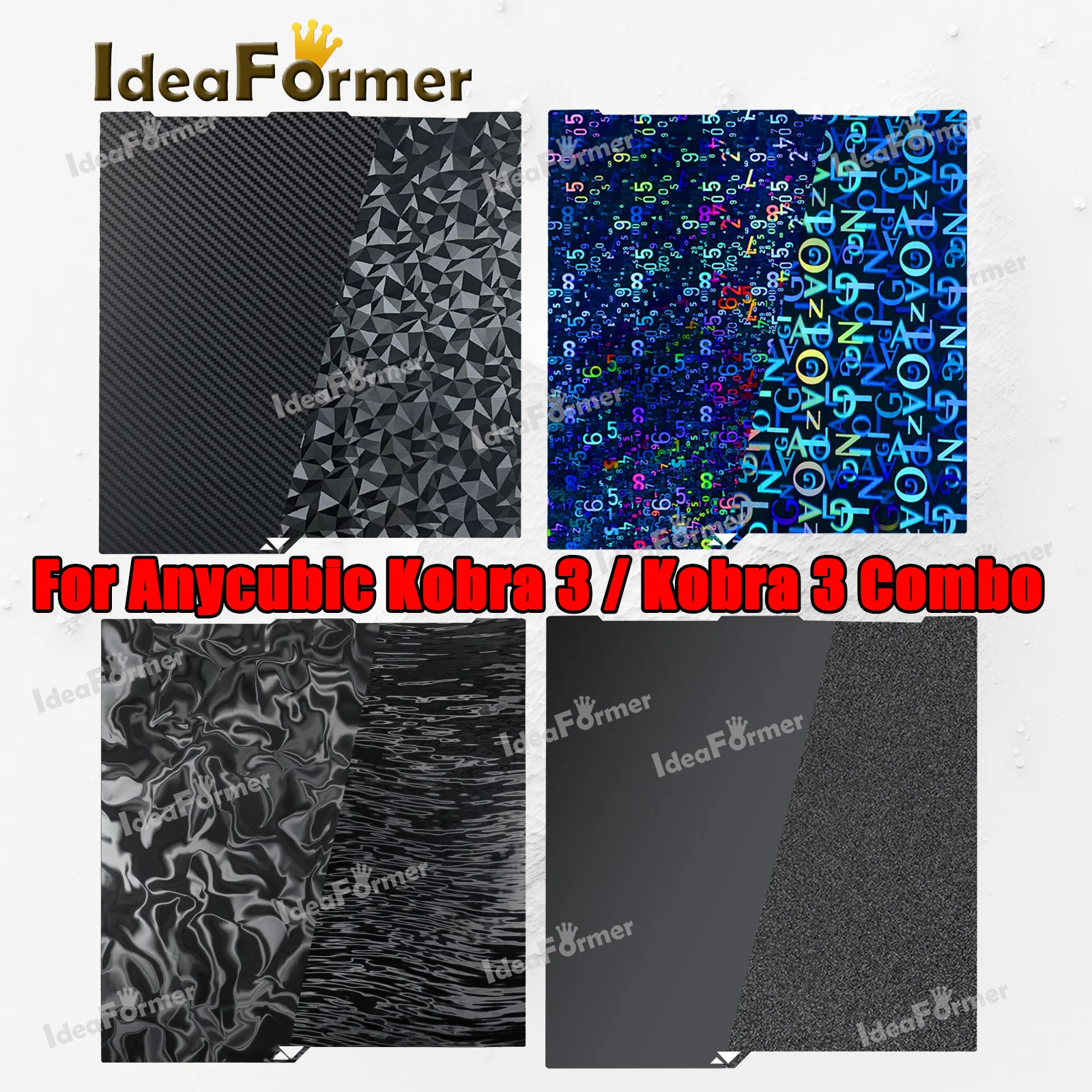 Upgraded-Heatbed-smooth-Build-Plate-256x268mm-Double-Sided-Spring-Steel ...