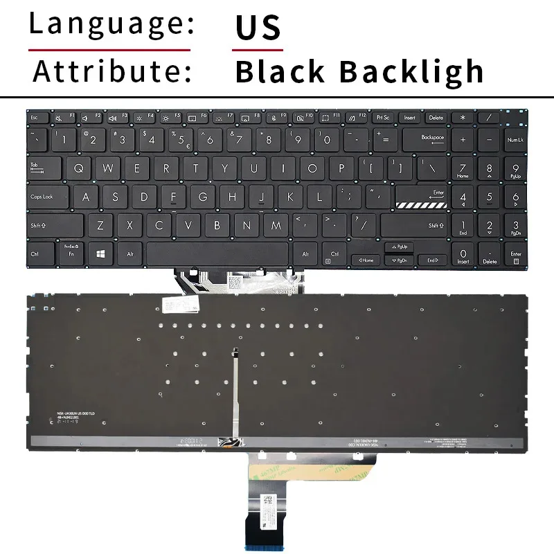 % New Russian Spanish Vivobook Pro 15 16 M3500 M3500Q X3500 K3500 ...