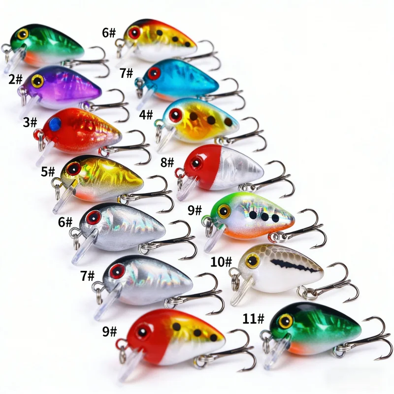 Bionic Mini Rock Lure Bait1.5g3cm10Boxed Hard Bait Micro Fishing ...