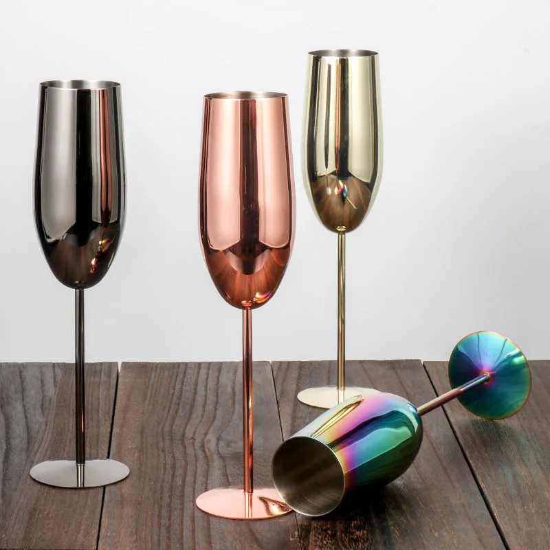304-stainless-steel-cocktail-glass-red-wine-glass-metal-highball-champagne-glass-creative-KTV ...