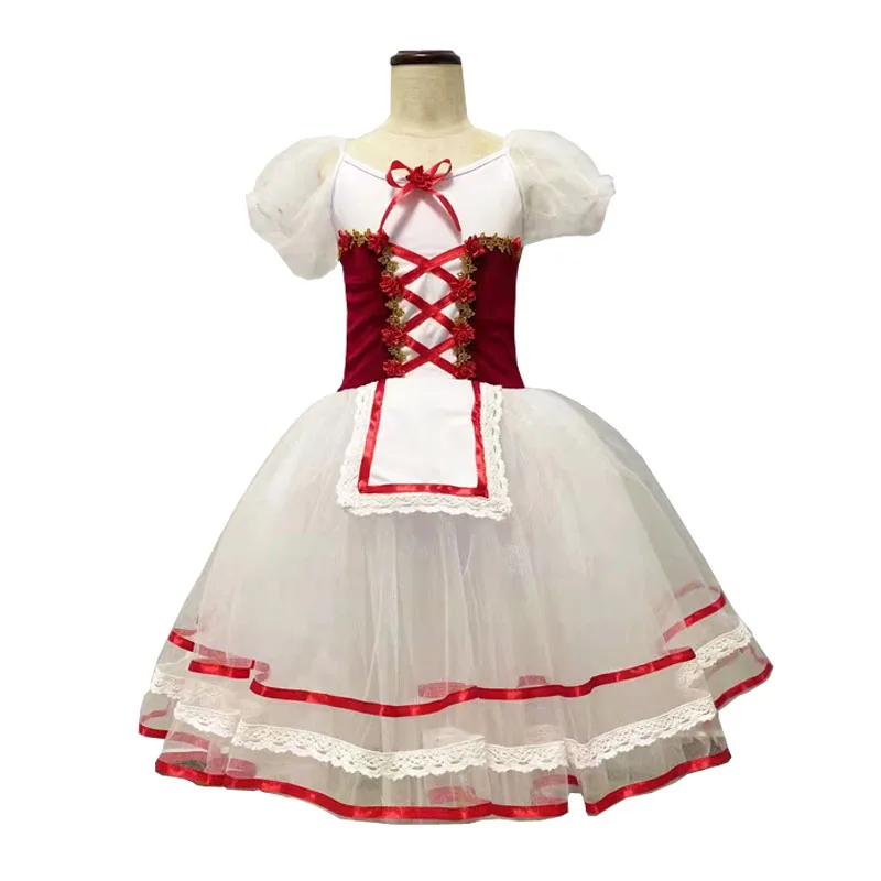 Red-Ballerina-Dress-Girls-Adult-Women-Kids-Ballet-Dress-Modern-Dance ...