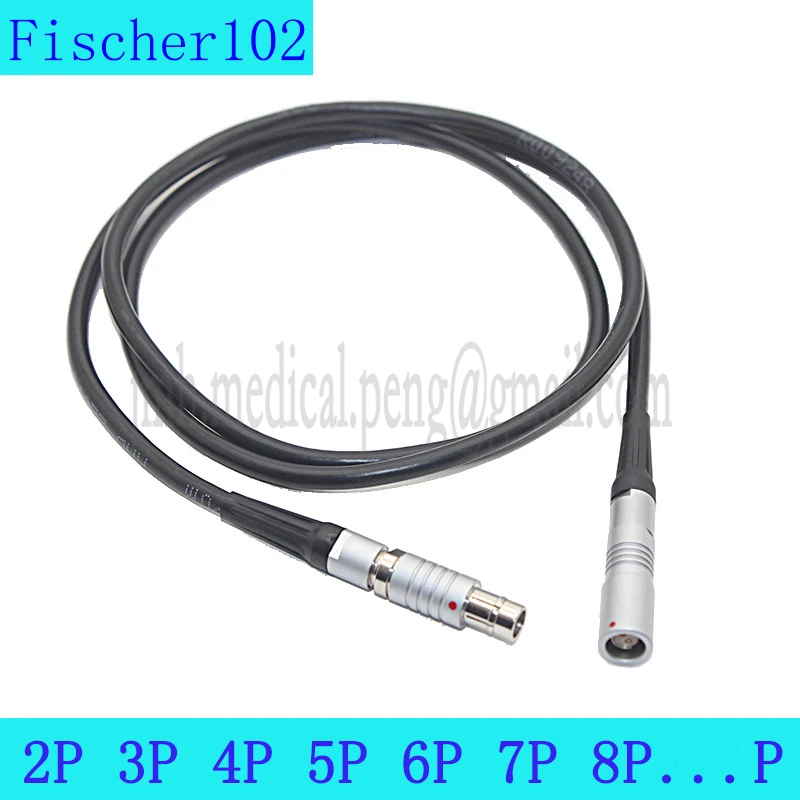 Compatível fischer 102 0f 2 3 4 5 7 9pin à prova dwaterproof água push ...