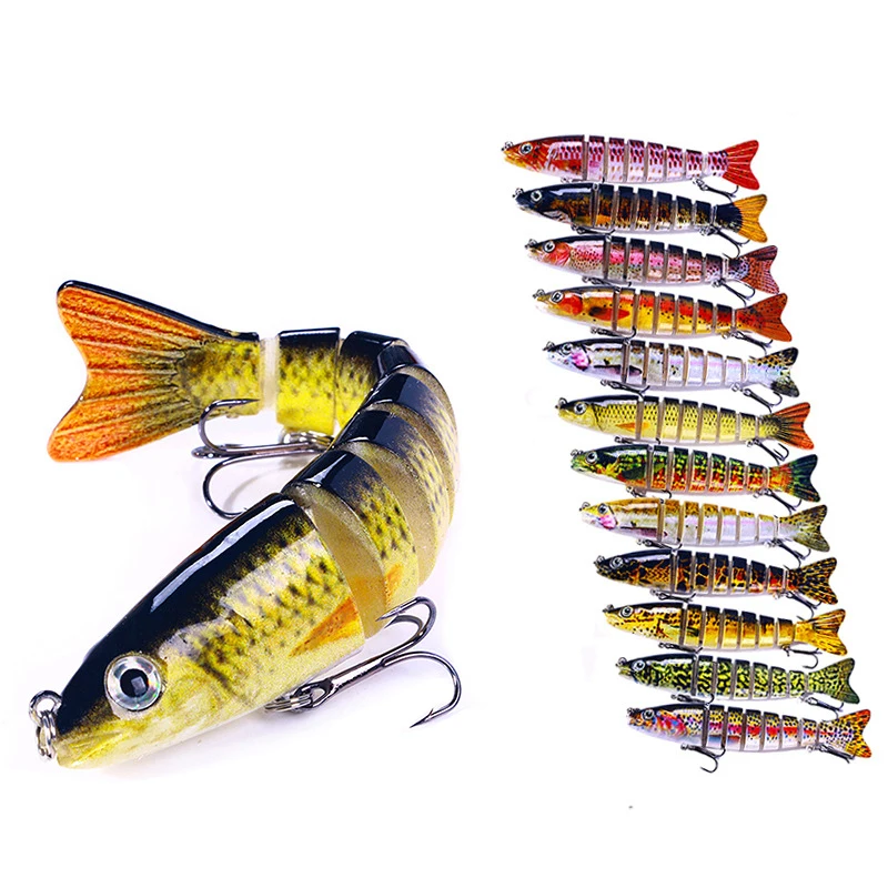 12-8cm-18g-Wobblers-Pike-Fishing-Lures-Artificial-Multi-Jointed ...