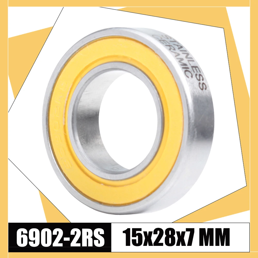 6902-2rs Stainless Bearing 15*28*7 Mm 1pc Abec-3 6902 Rs For Dtswiss ...