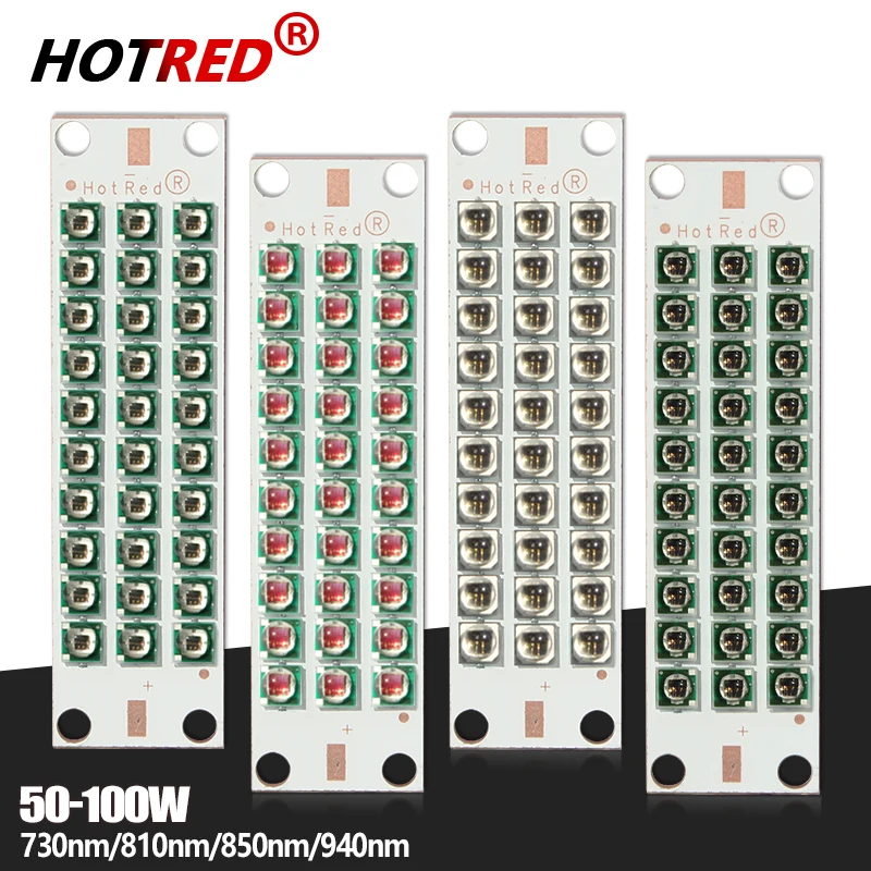 High Power LED Chip IR Infrared 730nm 810Nm 850nm 940nm Deep Red 660nm ...