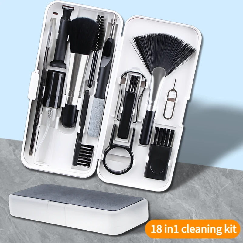 18-in-1-Cleaner-kit-Computer-Keyboard-Brush-Screen-cleaning-Spray ...