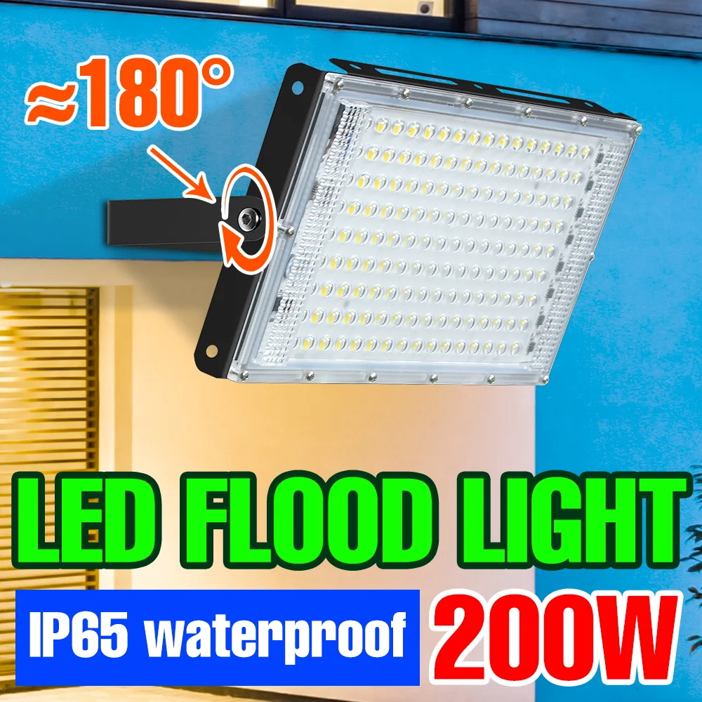 200W-LED-Floodlight-Reflector-Spotlights-Outdoor-IP65-Waterproof-Street ...