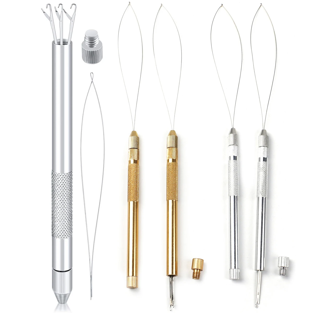 1Kit Alloy Hook Needle Wig Making Tools Ventilation Needles For Lace ...