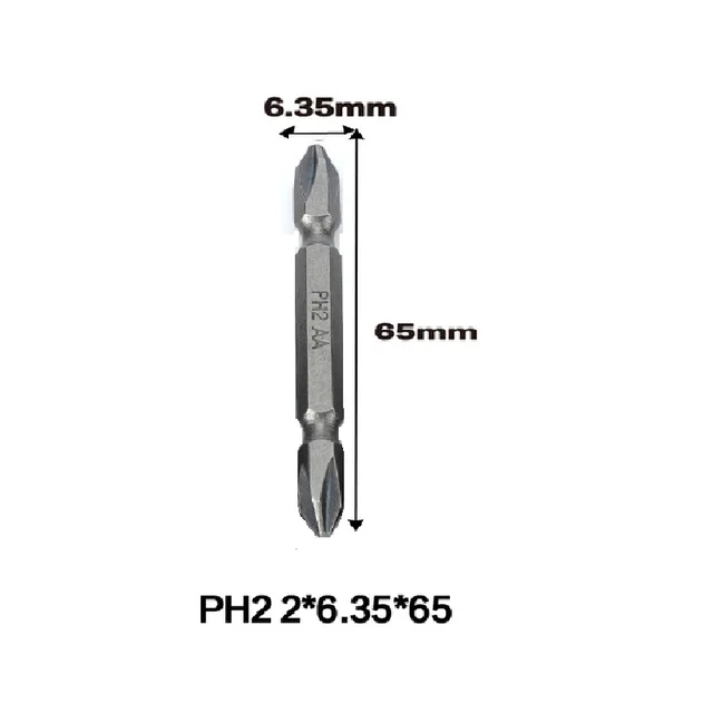 Ph2 65 Mm Keménység Mágneses Kereszt Dupla Fej Elektromos Csavarhúzó Szerszám Kiegészítőkkel ...