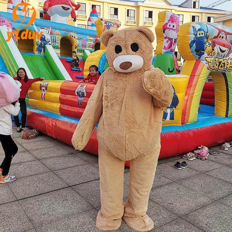 Dancing Bear Mascot Costume Cosplay Fursuit Cartoon Doll Plush Teddy ...