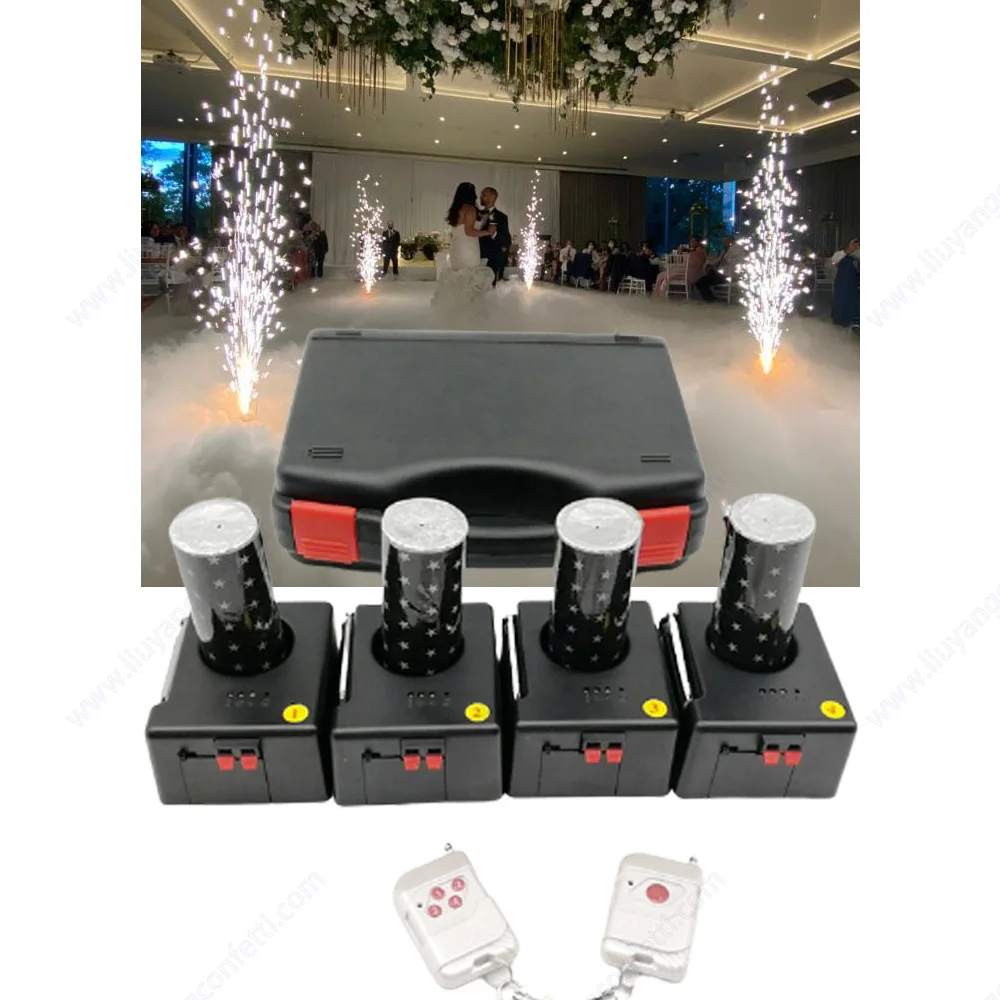4pcs-Cold-Fountain-Sparkler-Mini-Stage-Pyrotechnic-Wedding-Fire-Control ...