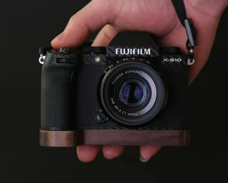 For-Fujifuji-xs10-Fujifilm-XS10-Wooden-Wood-Hand-Grip-Bracket-Quick-Release-L-Plate.jpg