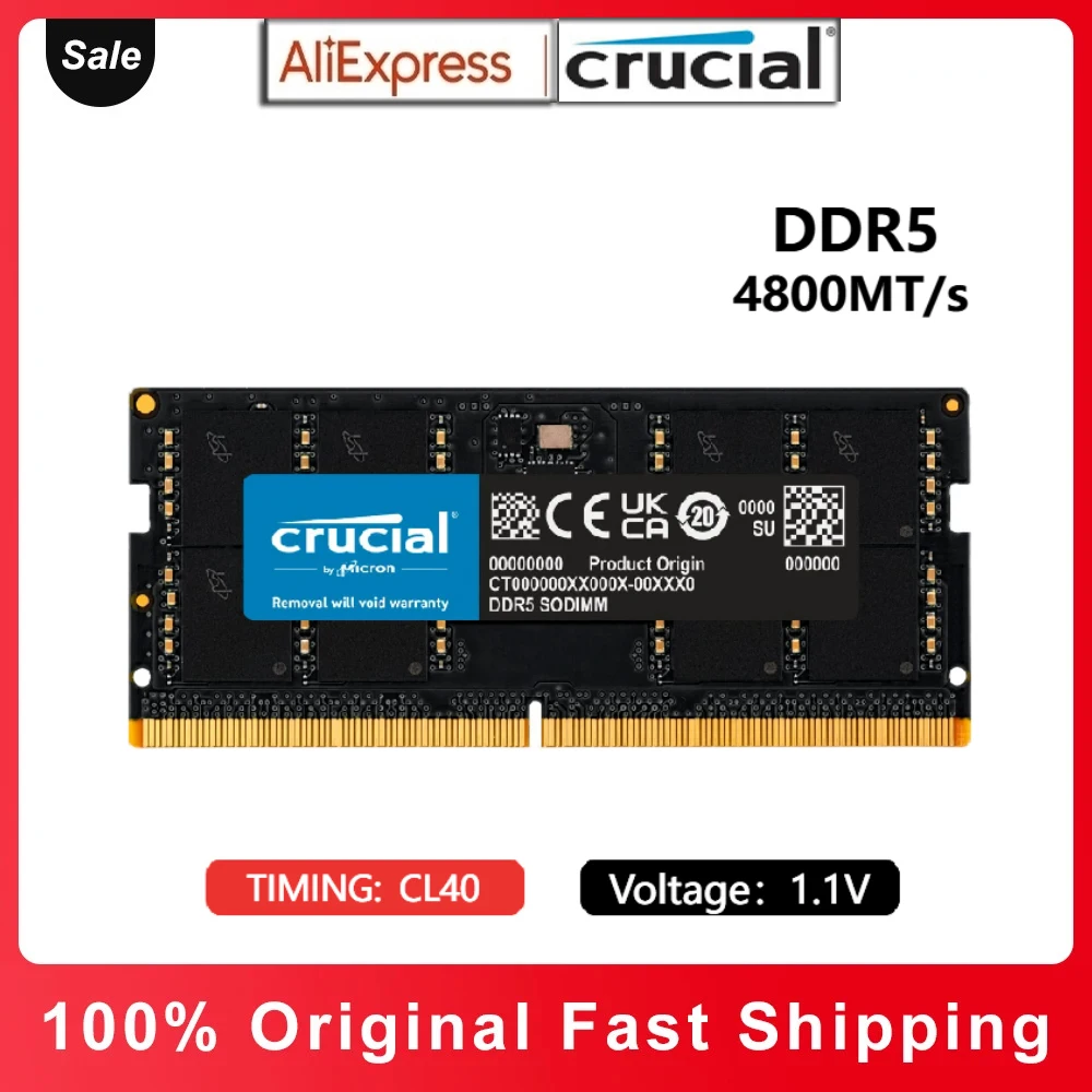 Crucial-Memory-DDR5-5600-MT-s-MHz-16GB-24GB-32GB-48GB-Laptop-RAM-262pin ...