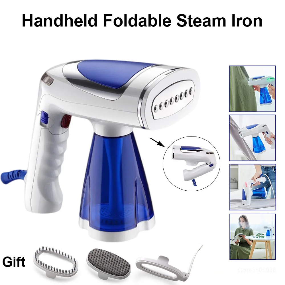 1600W-Handheld-Steamer-for-Clothes-Portable-Foldable-Travel-Steam-Iron ...
