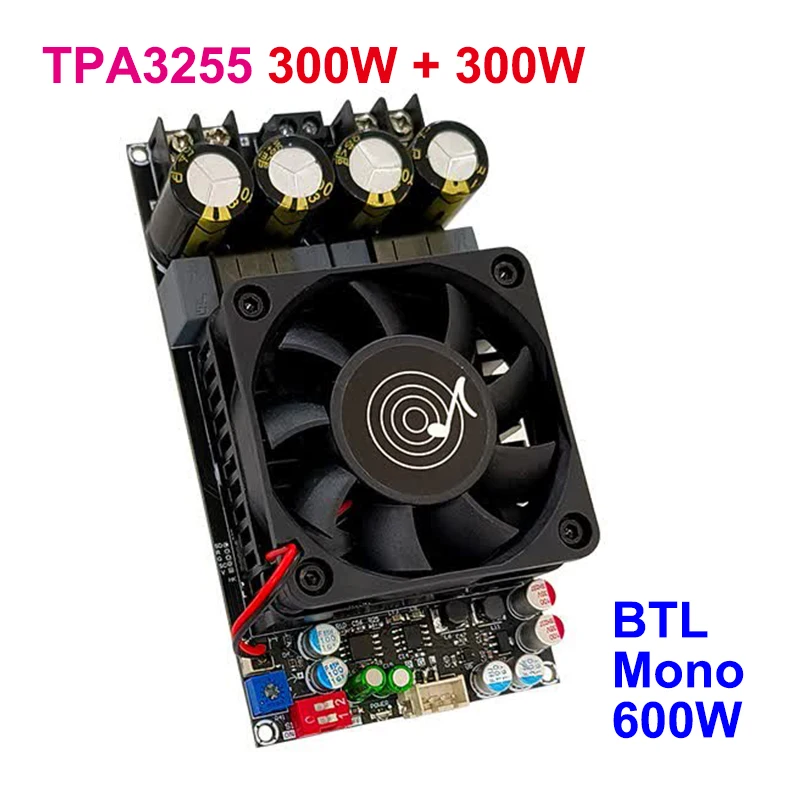 2*300W TPA3255 BTL Mono 600W Stereo Digital Amplifier Board High Power ...